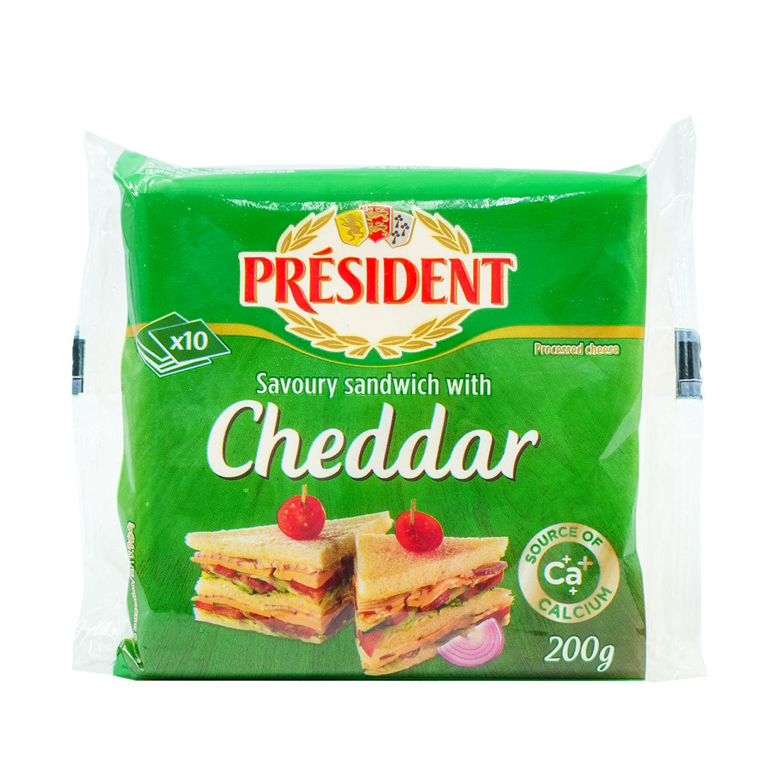 President Sandwich Cheddar Sliced Cheese 200g – Jaya Grocer | Trendcell ...