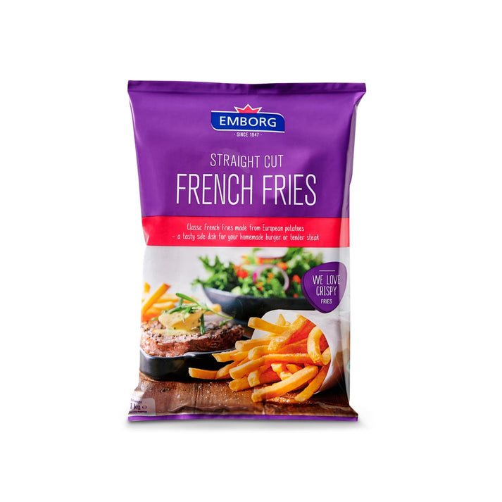 Emborg French Fries (Straight Cut) 1kg – Jaya Grocer | Trendcell Sdn ...
