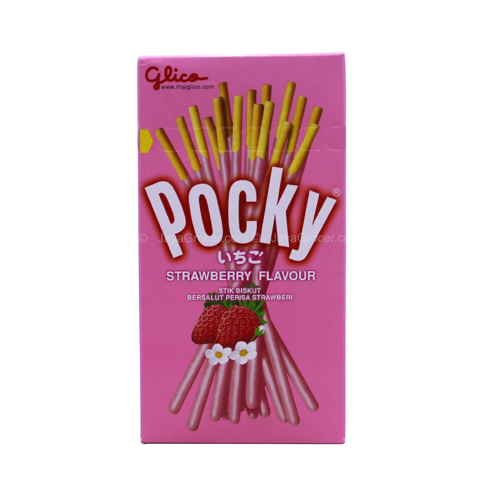 Glico Pocky Strawberry Flavour 25g – Jaya Grocer | Trendcell Sdn. Bhd ...