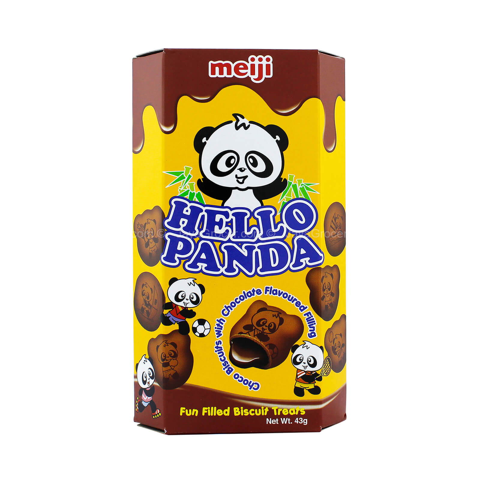 Meiji Hello Panda Choco Biscuits with Chocolate Flavoured Filling 43g ...