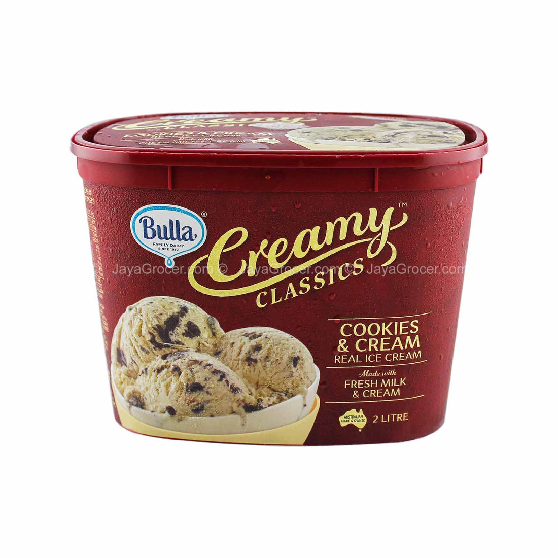 Bulla Creamy Classic Cookies and Cream Ice Cream Tub 2L – Jaya Grocer ...