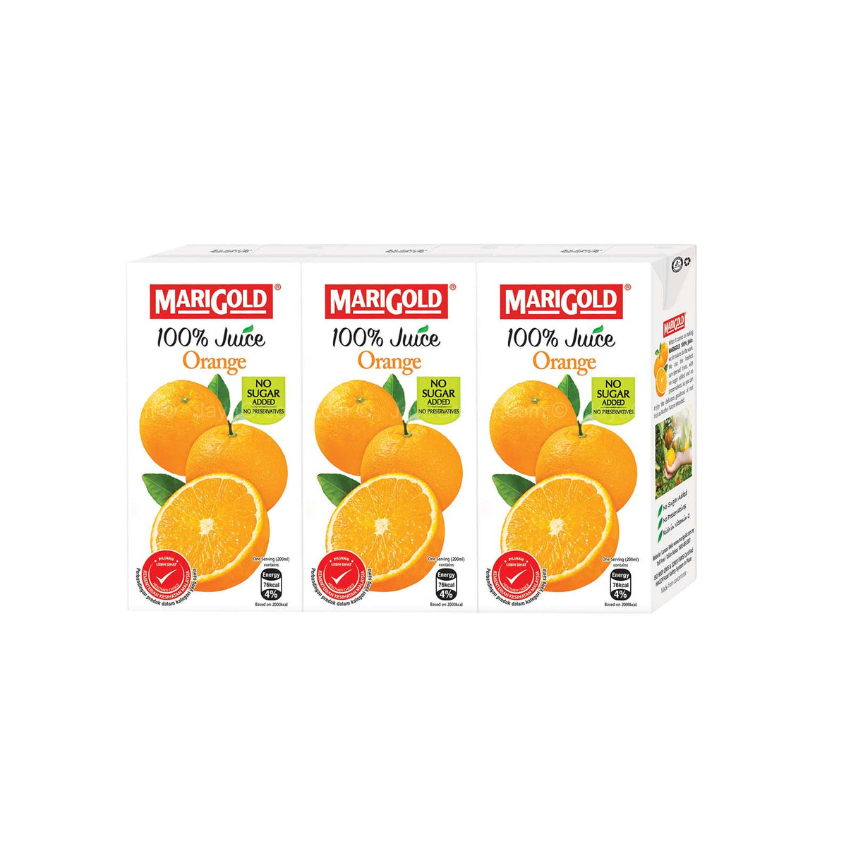 Marigold 100% Juice Orange 200ml x 3 – Jaya Grocer | Trendcell Sdn. Bhd ...