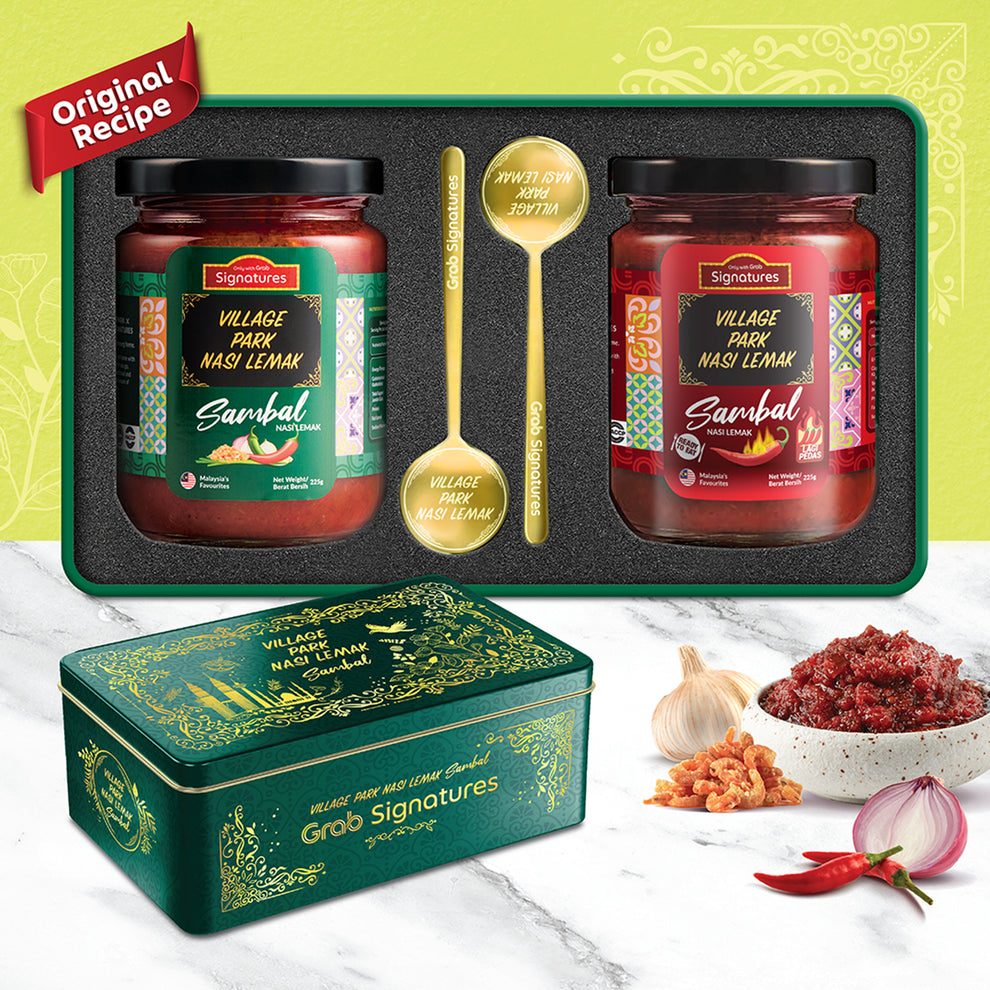 Grab Signatures Nasi Lemak Sambal Village Park Giftbox 1set – Jaya ...